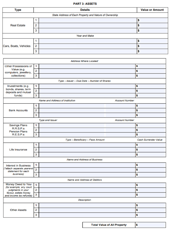 Form 13: Financial Statement - Elgin-Oxford Legal Clinic